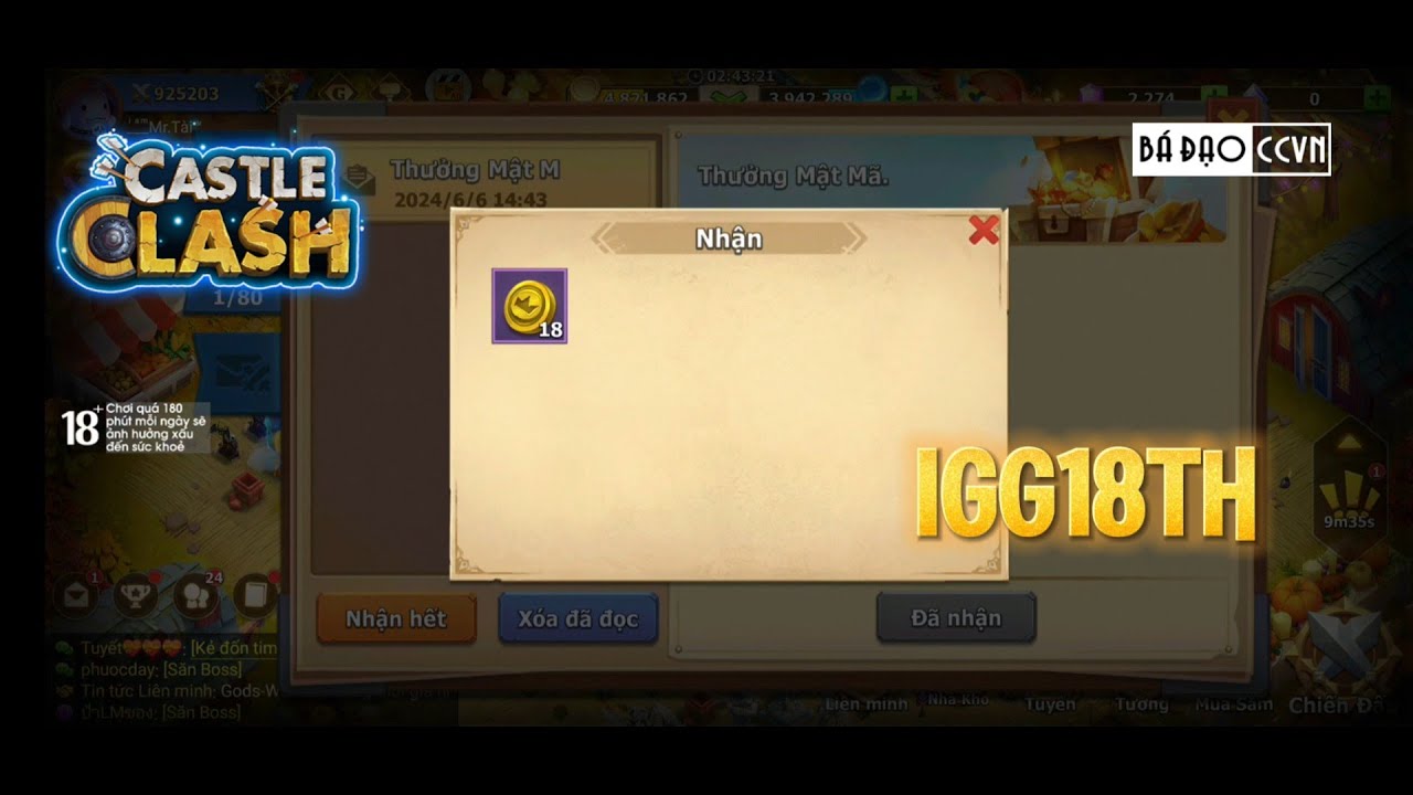 Code Castle Clash Mới Nhất Tháng 6 2024 - Loạn Thành Chiến - YouTube