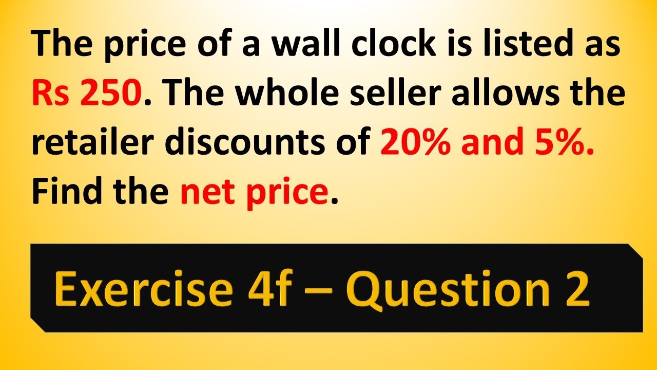 Exercise 4f | Q.2 | Word Problems | Maths Wise Book 8 | LEARN Mathematics - YouTube