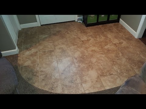 How to cut a curve in tile - YouTube