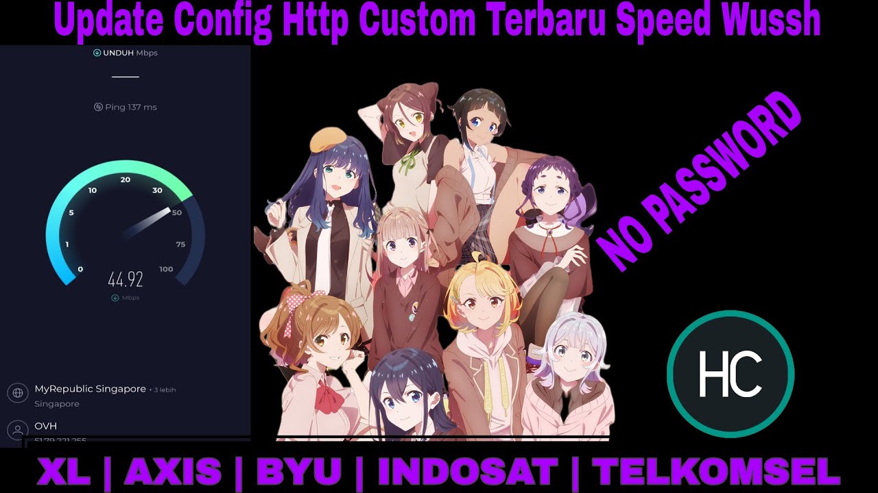 Update All Free Config HTTP Custom Terbaru V52 | Telkomsel, XL, Axis, ByU, Indosat - YouTube