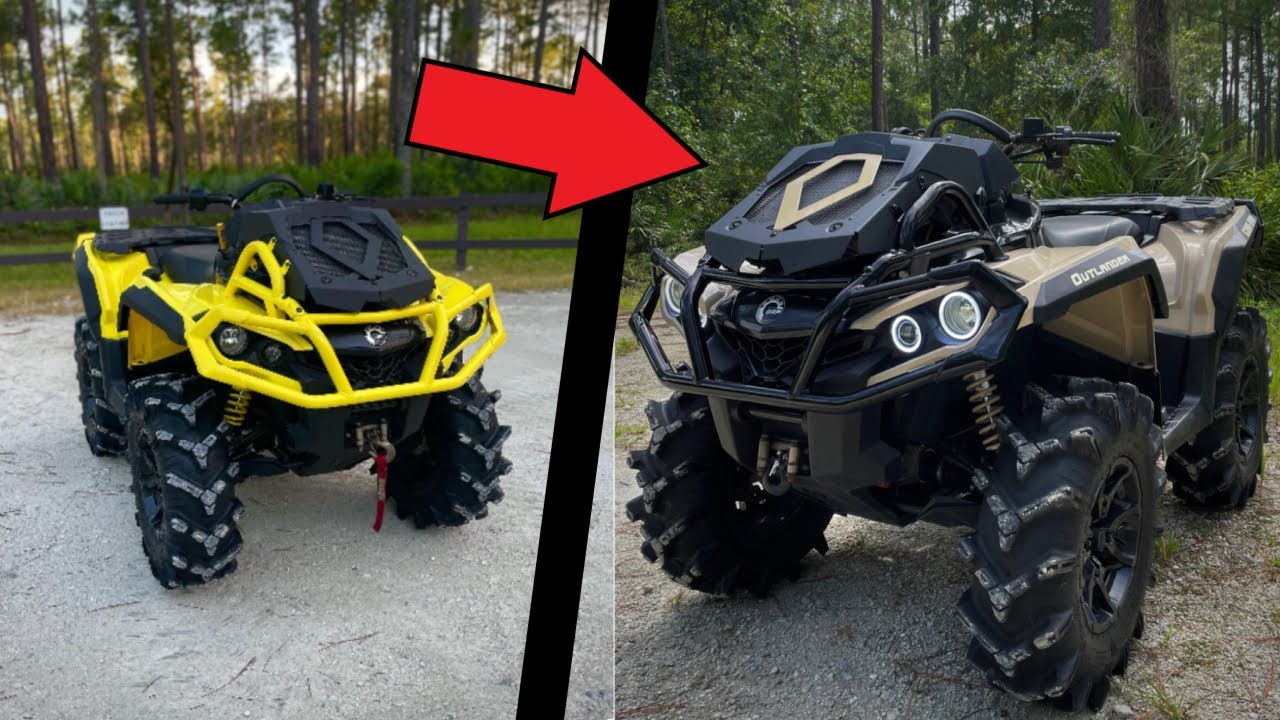 HOW TO Change The Color Of Your CANAM FOR $300 - YouTube