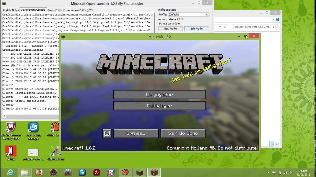Como baixar minecraft 1.6.2 - YouTube