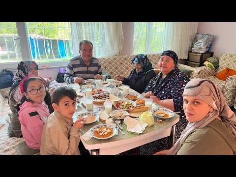 Şehriye teyzeden türküler Feriha abladan öğlen yemeği #hanönü