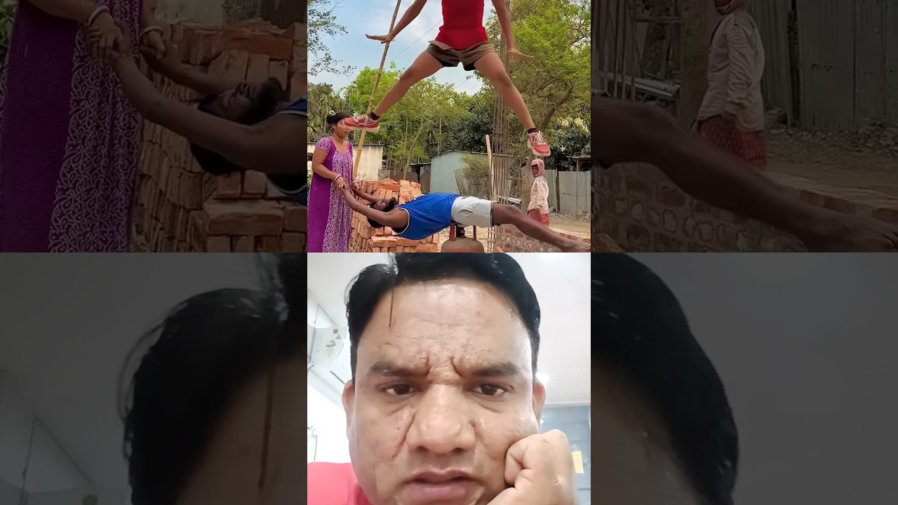 Larke ke pet pe khari 😱😱🔥💥 #stunt #flexibility #flexible #yogapractice ...