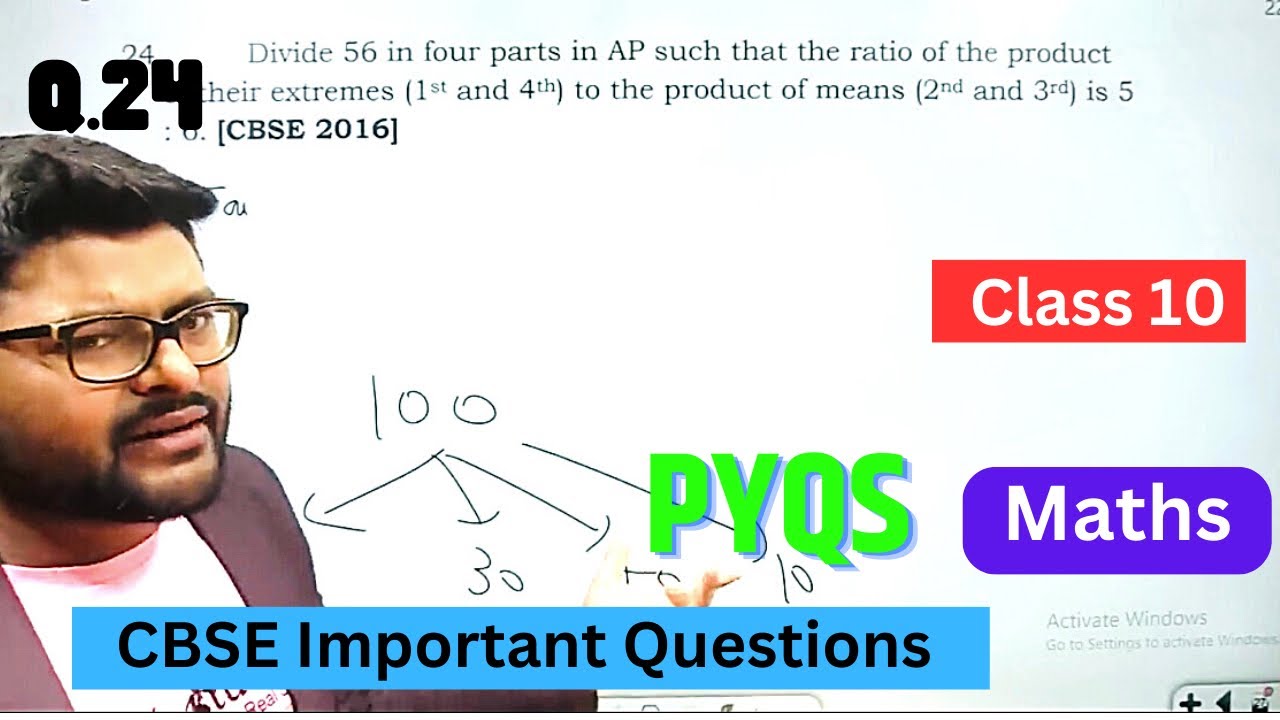 Divide 56 in four parts in AP such that the ratio of the product of ...