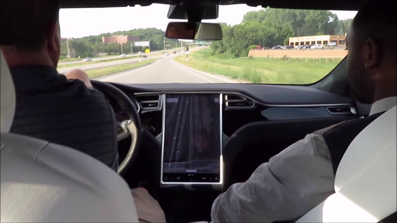 Test Driving a Tesla Model S - Auto Pilot, Self-Parking, and Ludicrous ...