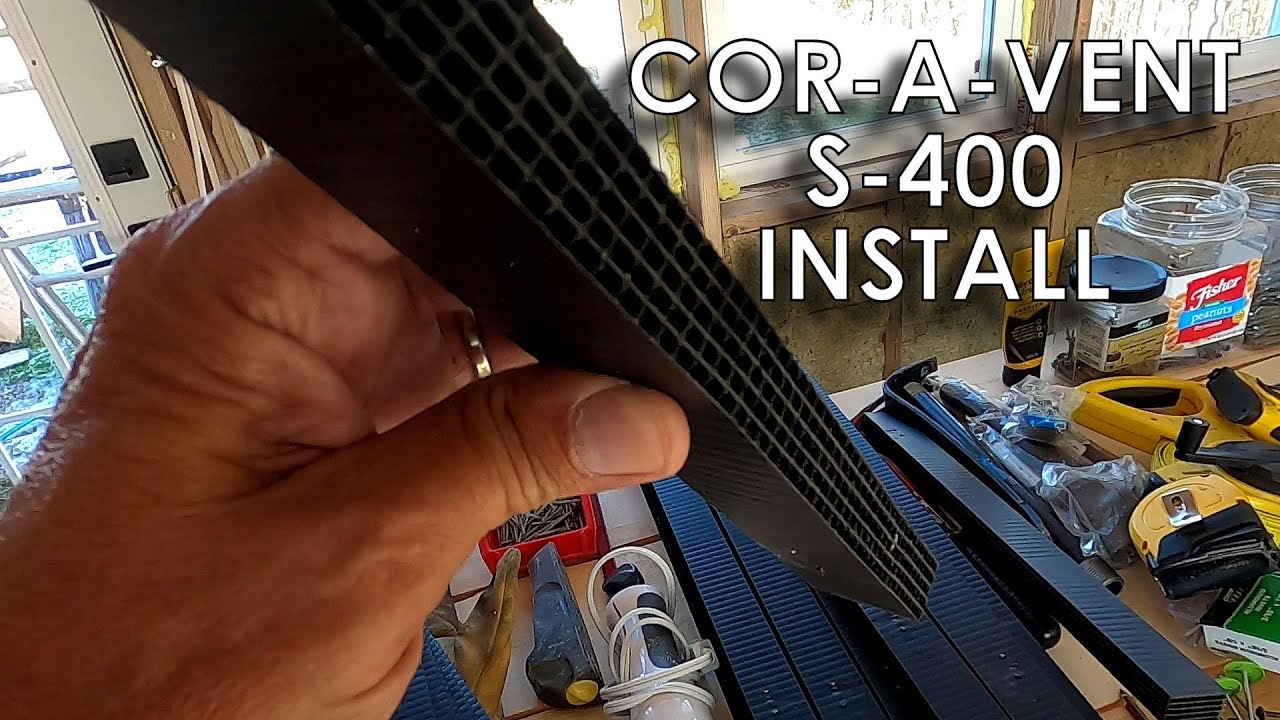 Modified Cor-A-Vent S-400 Install on Upper Rainscreen - YouTube