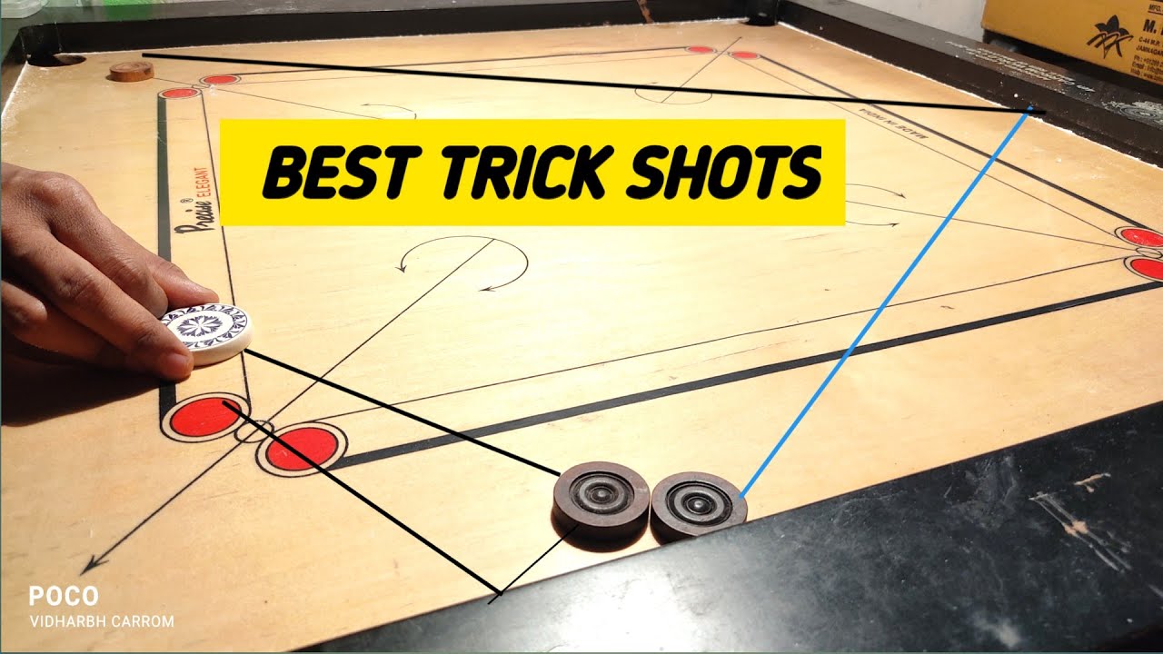 carrom board tricks 10 | carrom trick shots | carrom | best carrom ...