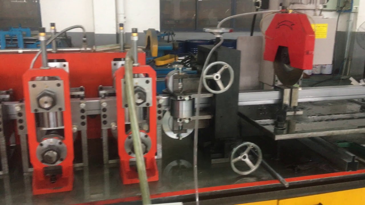 T profile tube roll forming machine | roll formig machine - YouTube