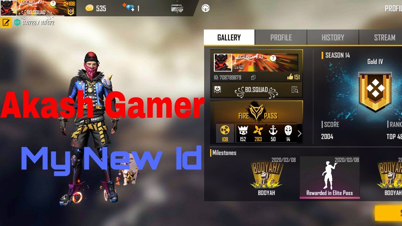 Akash Game My. New. ID Lagand Vai Akash (Gamer... ) - YouTube