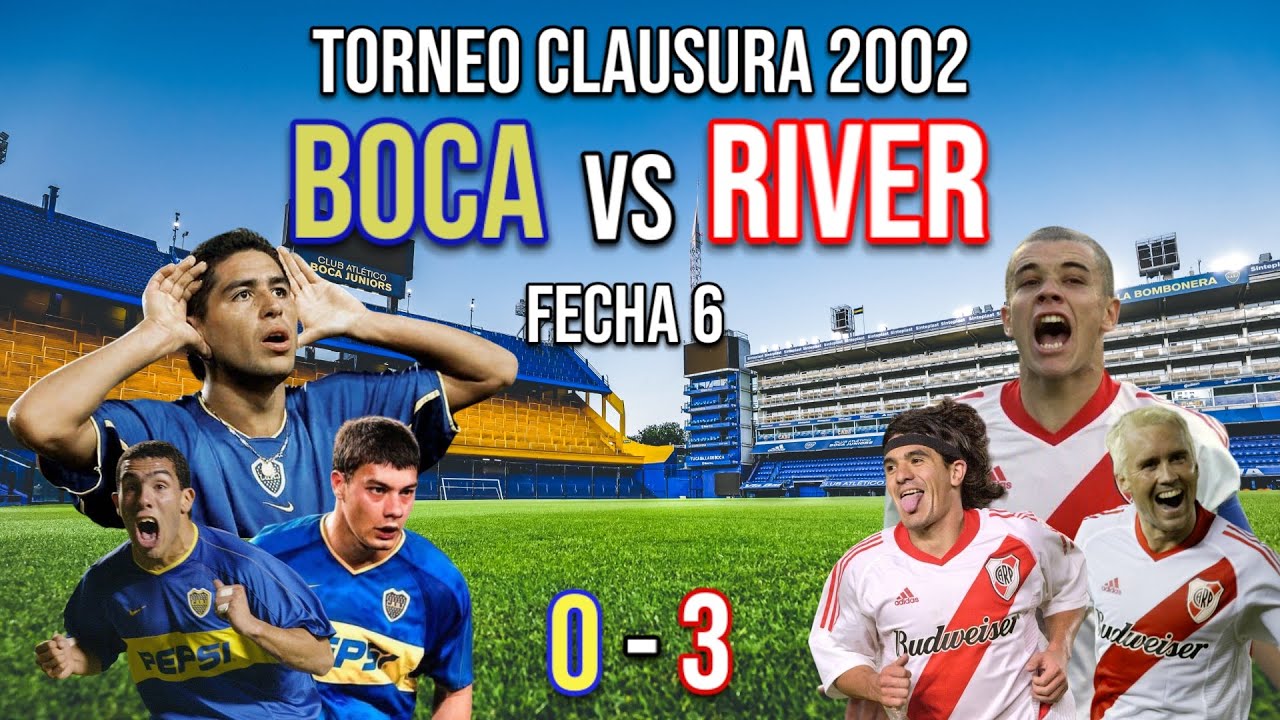 Boca Juniors vs River Plate - Torneo Clausura 2002 - Resumen Futbol de ...