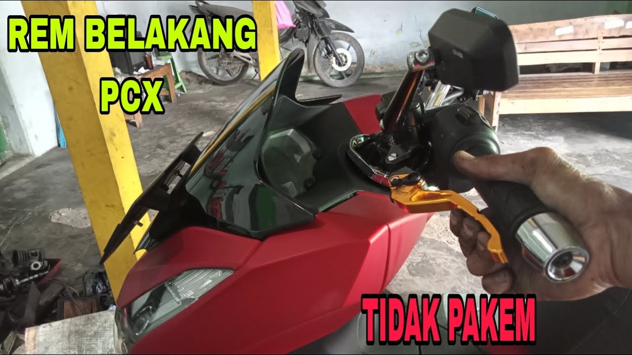 REM BELAKANG HONDA NEW PCX 2022 TIDAK PAKEM/DALAM @SPG464 - YouTube
