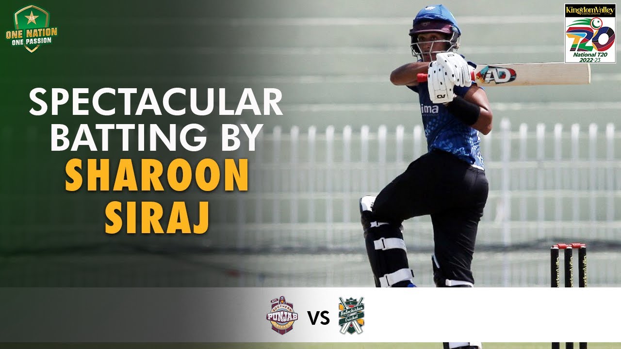 Spectacular Batting By Sharoon Siraj | Balochistan vs SP | Match 5 ...