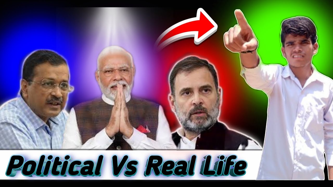 Political Vs Real Life ⚖️🇮🇳 II Double Meaning Comedy Video II Vicky ...