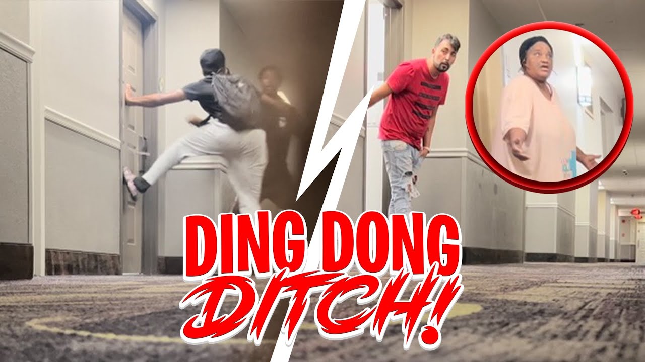 EXTREME DING DONG DITCH PART 48! **VERY ANGRY HOOD KAREN** - YouTube