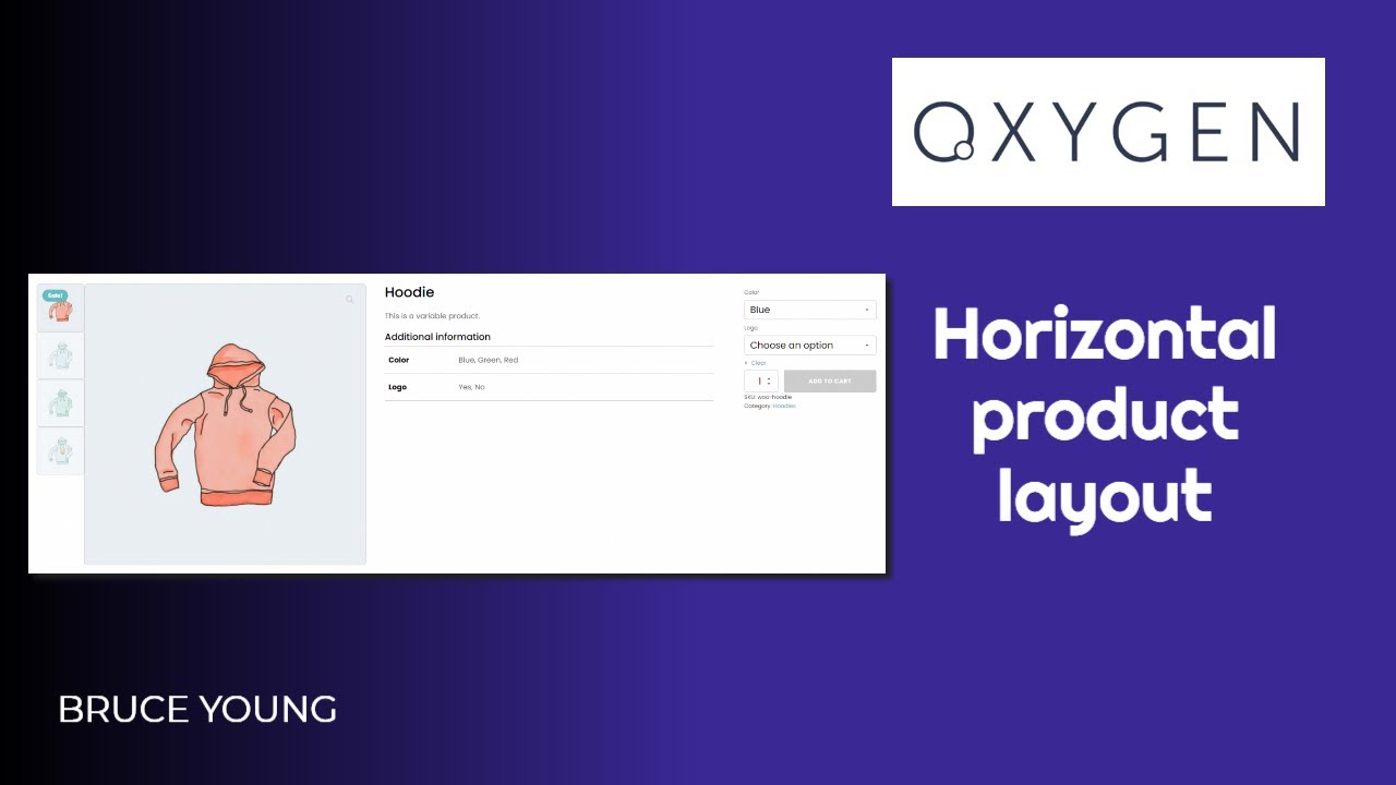 Horizontal Product Layout using WooCommerce and Oxygen Builder for a ...