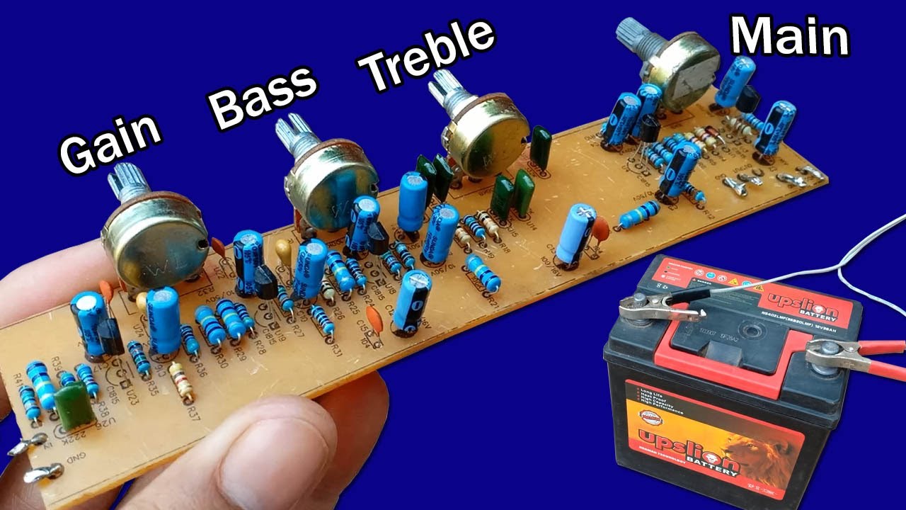 How to make 12V DC Sound filter controller Circuit at home - YouTube