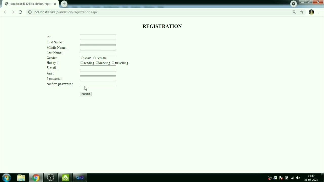 #ASP.NET2 How to use Validation Controls in ASP NET VALIDATION PART1 ...