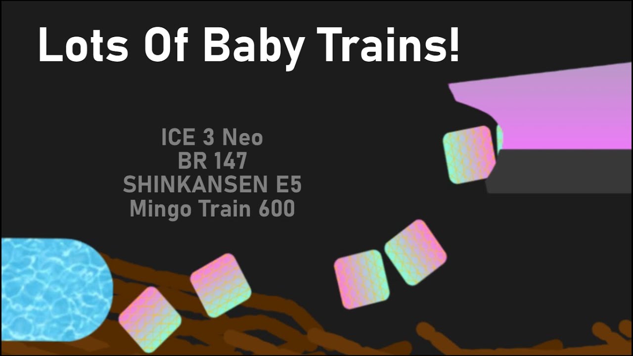 Baby ICE 3 Neo´s and Mingo Train 600´s and BR 147´s and SHINKANSEN E5´s ...