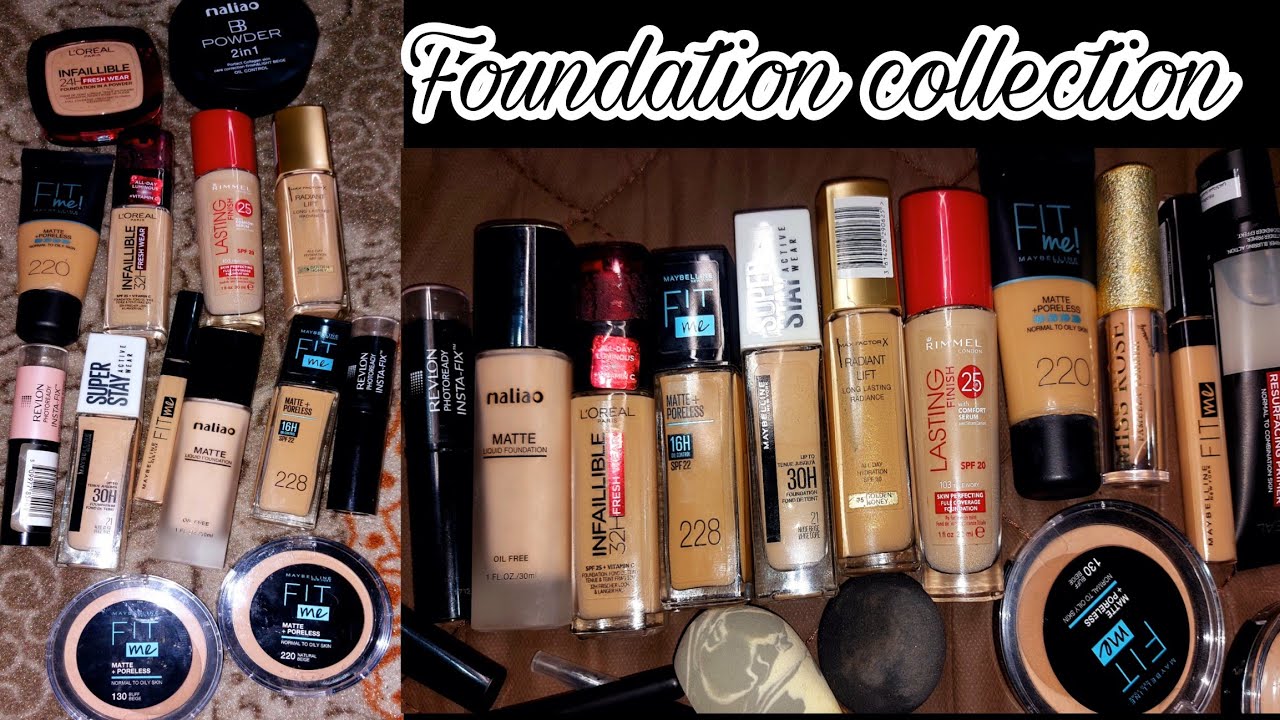 Foundations I have | My Foundations Collection | Rimmel | Maybeline ...