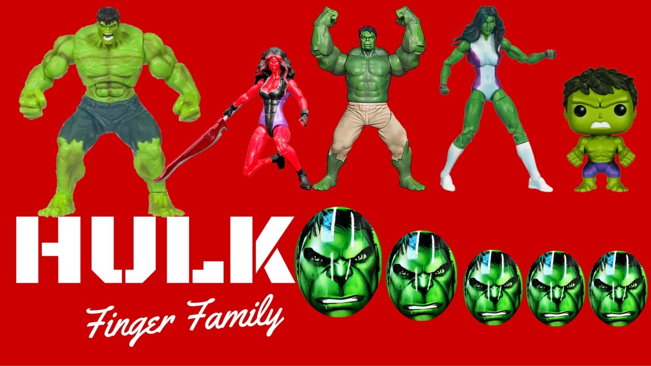 Hulk Finger Family Song | HULK Surprise Egg | HULK Toys | Kids Rhyme ...