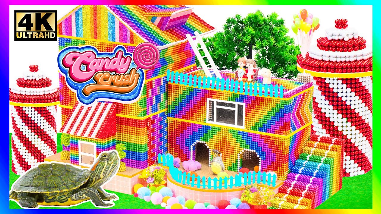 105 Days Building Candy Crush Factory For My Hamster and Turtle - YouTube
