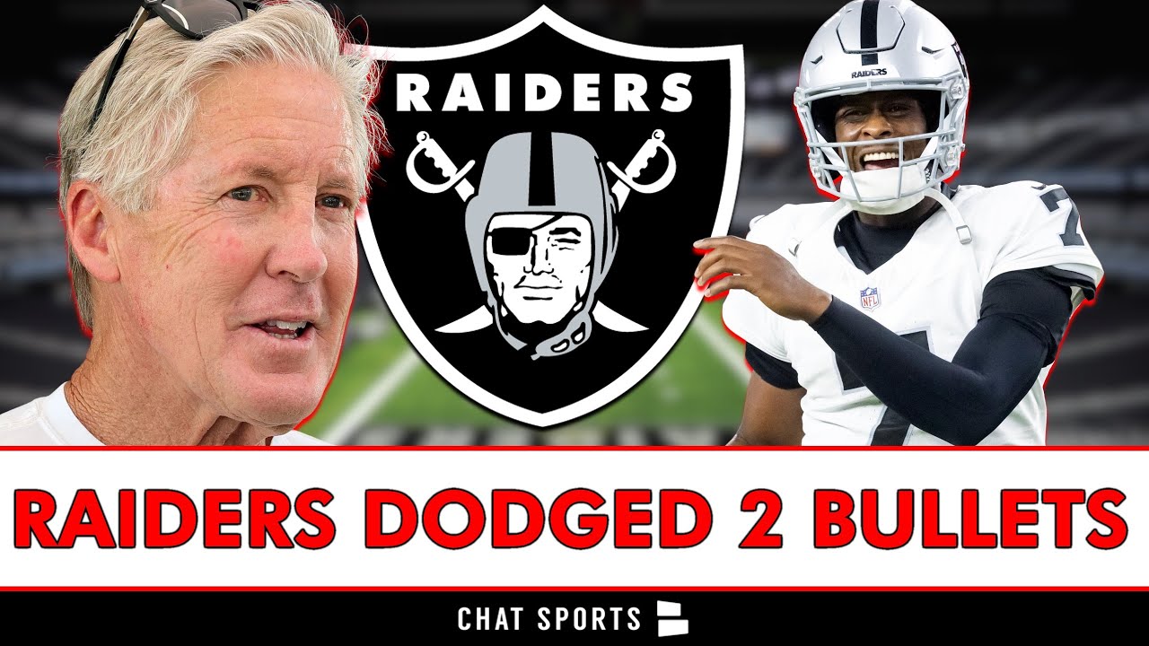 The Raiders DODGED 2 BULLETS After NFL Week 1 - YouTube