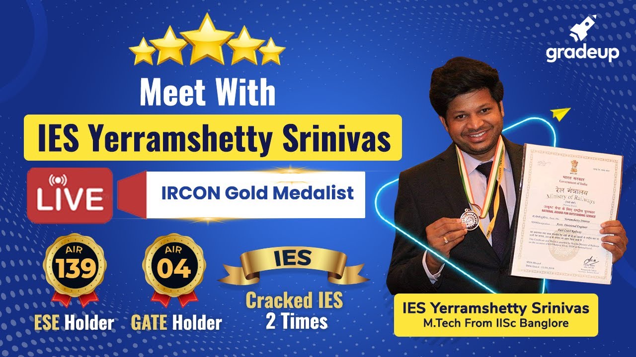 Live With An IES Officer | Gold Medalist / IES / GATE Topper | Join ...