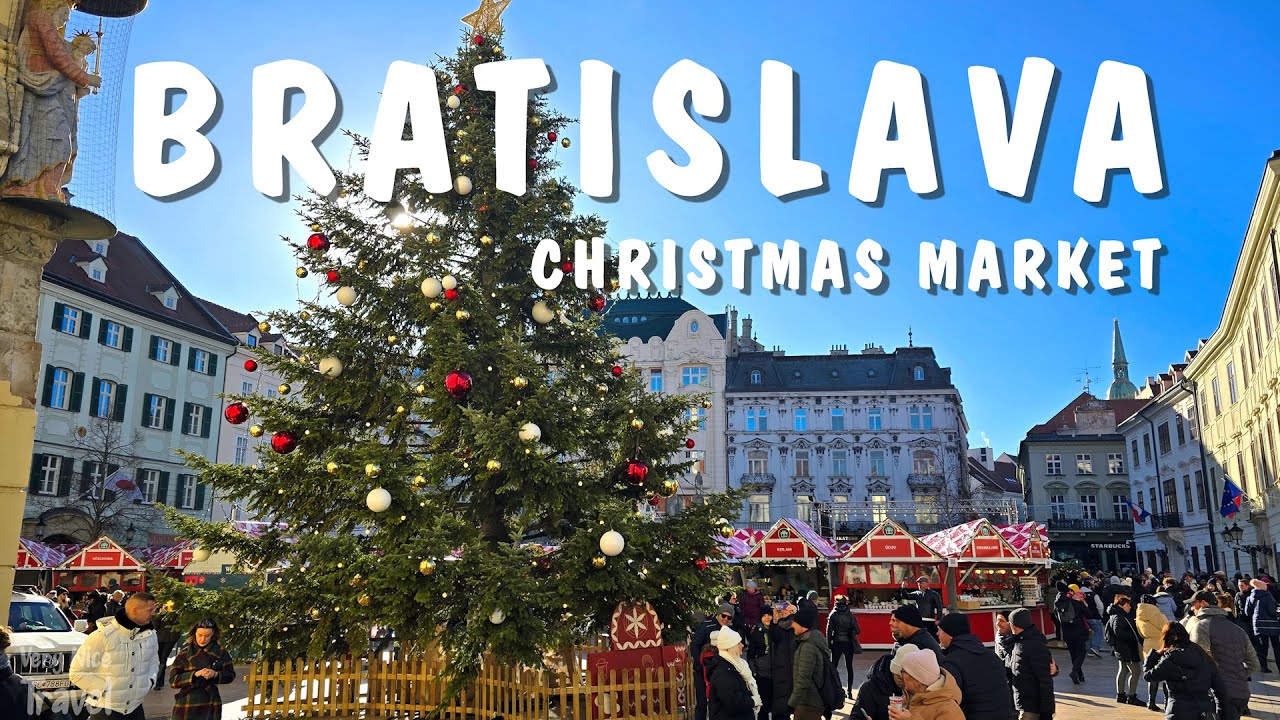 Bratislava Christmas Market | Street Food in Bratislava, Slovakia - YouTube