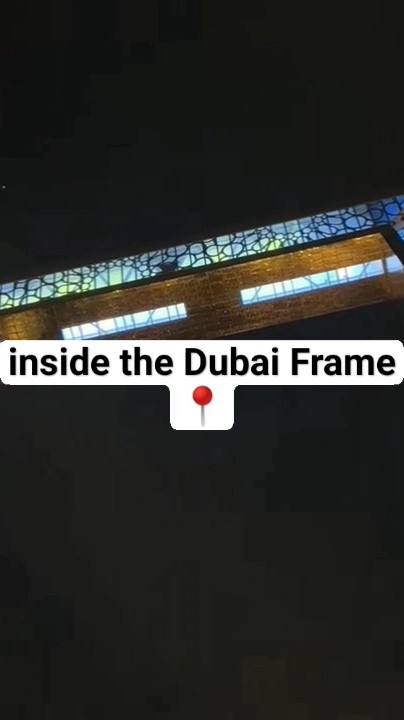 Dubai Frame is an iconic structure that 'frames' impressive views of ...