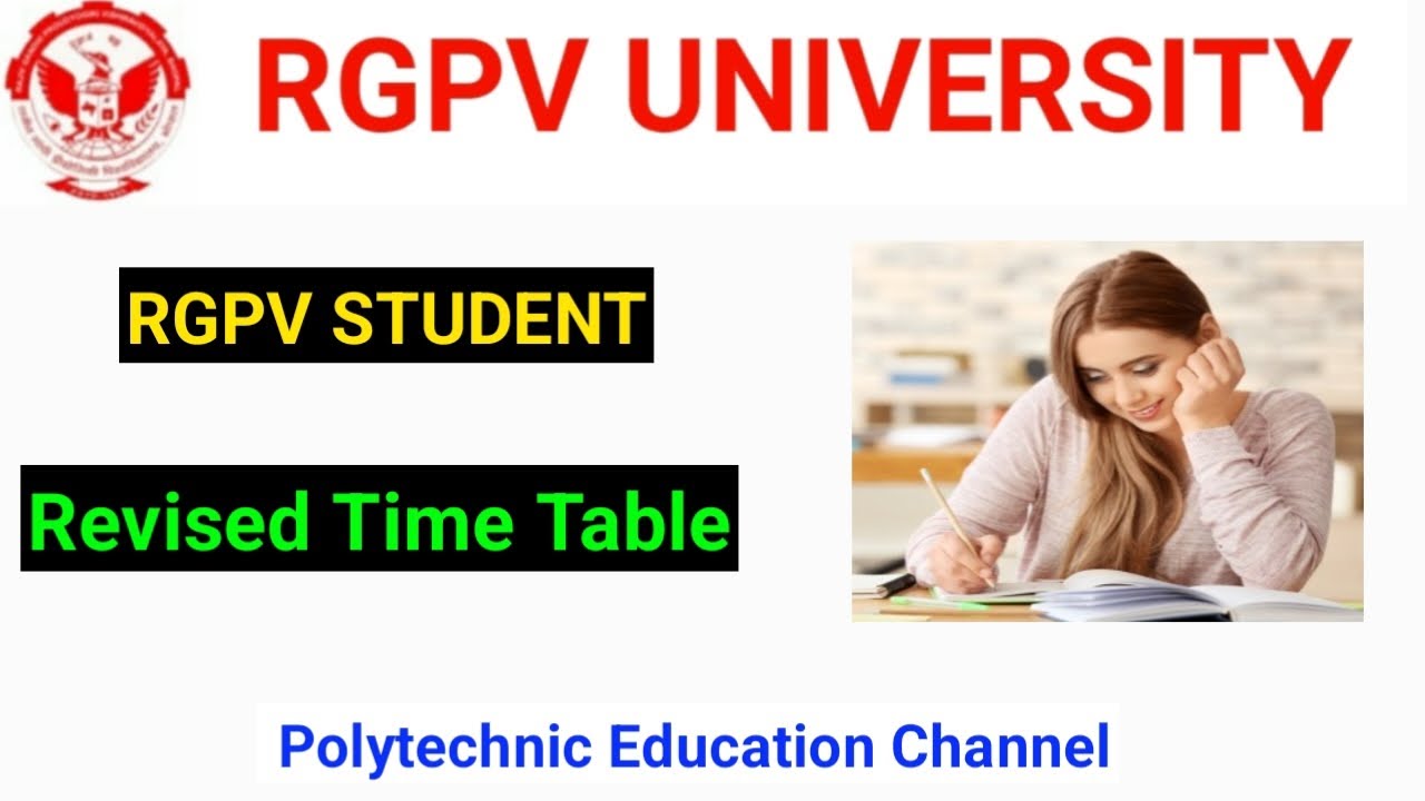 RGPV STUDENT LATEST UPDATE, Revised Time Table - YouTube