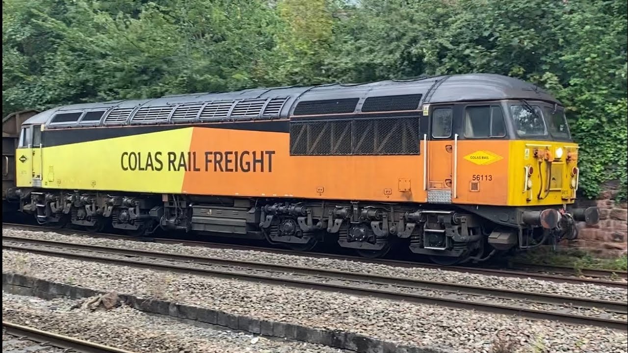 Colas 56113.New Logs Movement from Hellifield Goods Loop to Chirk ...