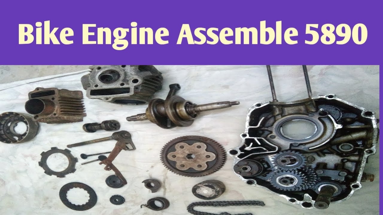 Complete Assembling of 70 CC Bike Motorcycle Engine Rate Idea Complete ...