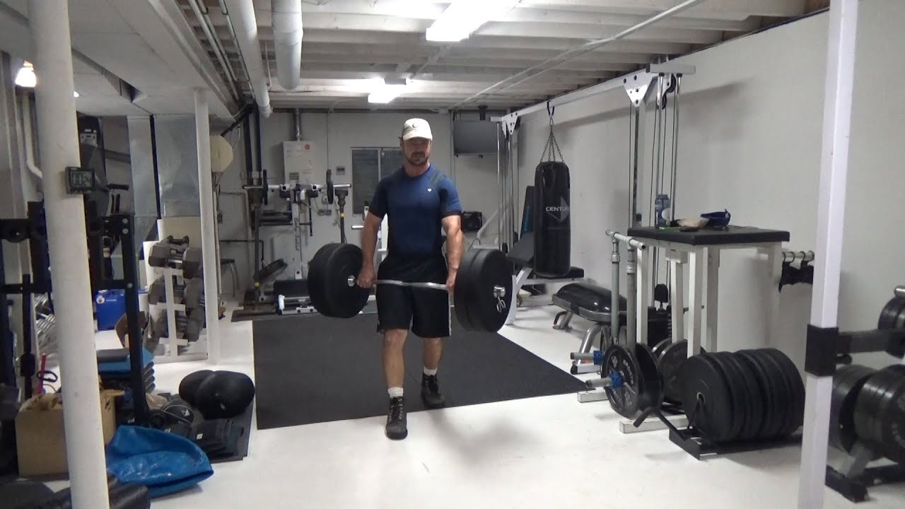 EZ Bar Walking Rotations for Functional Deep Core Strength - YouTube