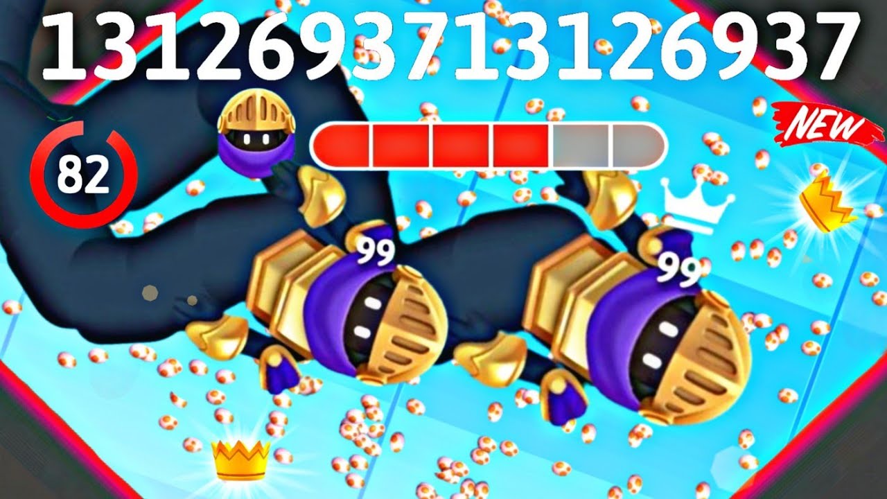 Snake io game Two boos snake in New Event Fall Guys in snake.io the ...