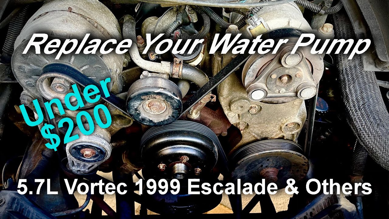 How To Replace a factory water pump on a 1999 Cadillac Escalade! - YouTube