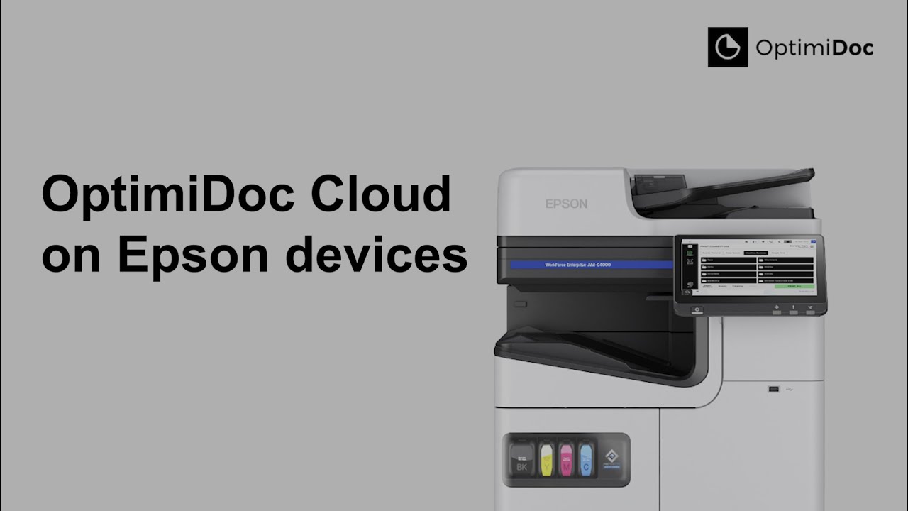 OptimiDoc Cloud on Epson devices - YouTube