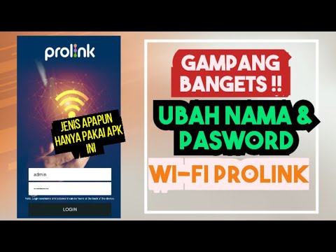 Cara mengganti nama dan pasword wifi prolink - YouTube
