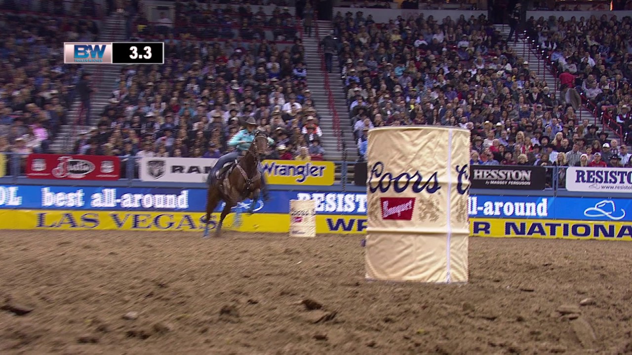 Jana Bean - Rd 10 - Winning Run - 2016 Wrangler NFR - YouTube