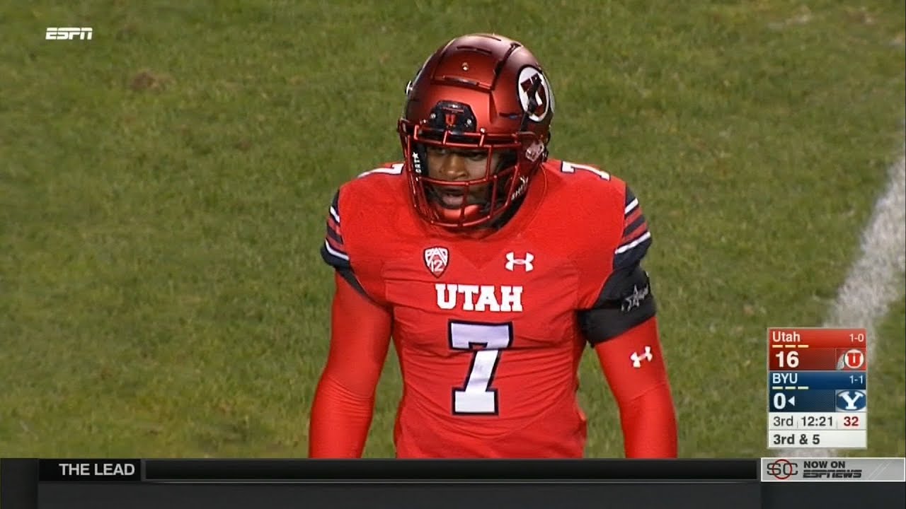 2017 Utah vs BYU - Jaylon Johnson Interception - YouTube