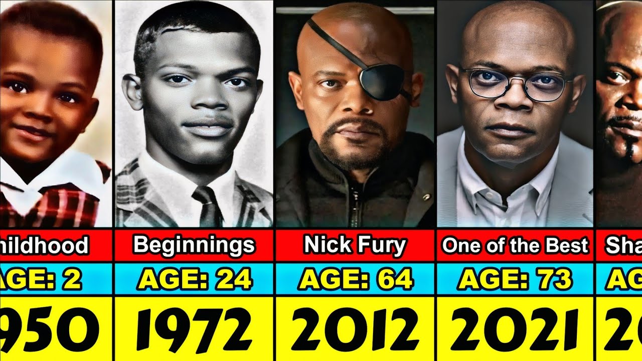 Samuel L. Jackson Transformation From 1 to 76 Year Old - YouTube