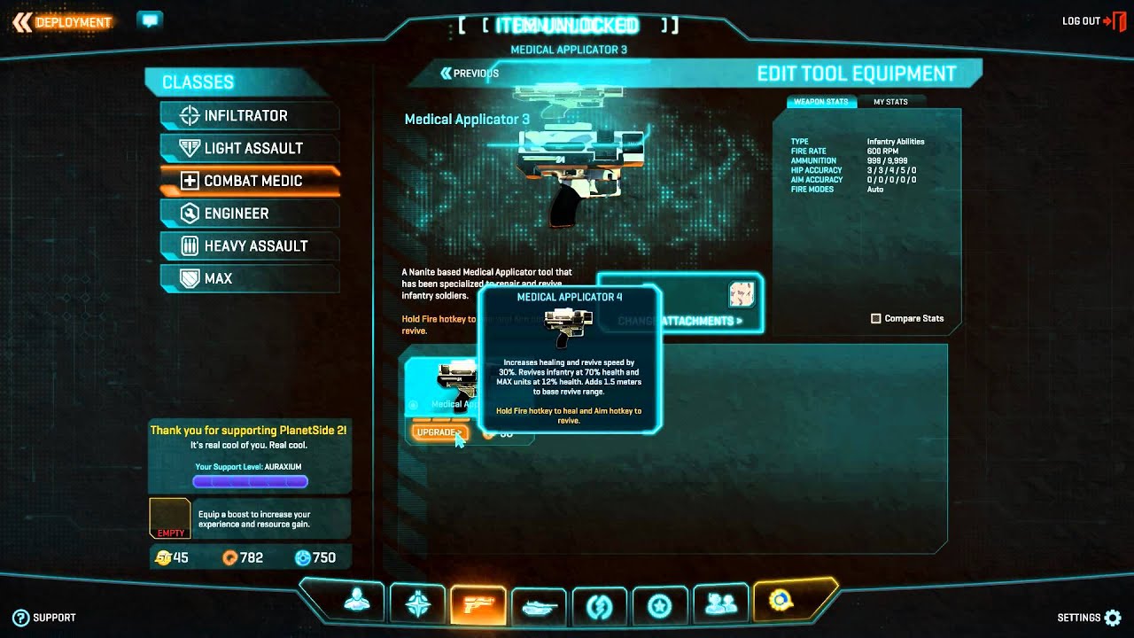 Planetside 2 Class Spotlight: Combat Medic Tips and Tricks - YouTube