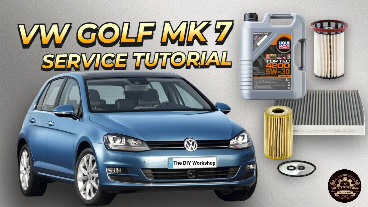 Volkswagen Golf MK 7 Maintenance Service Fuel Filter Oil Filter Air ...