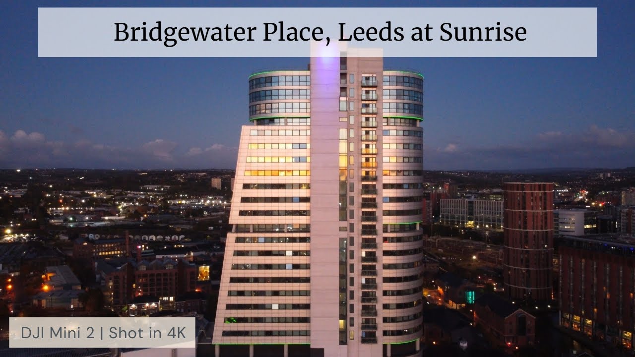 Bridgewater Place (The Dalek), Leeds at Sunrise by drone. Oct 2022 | 4K ...