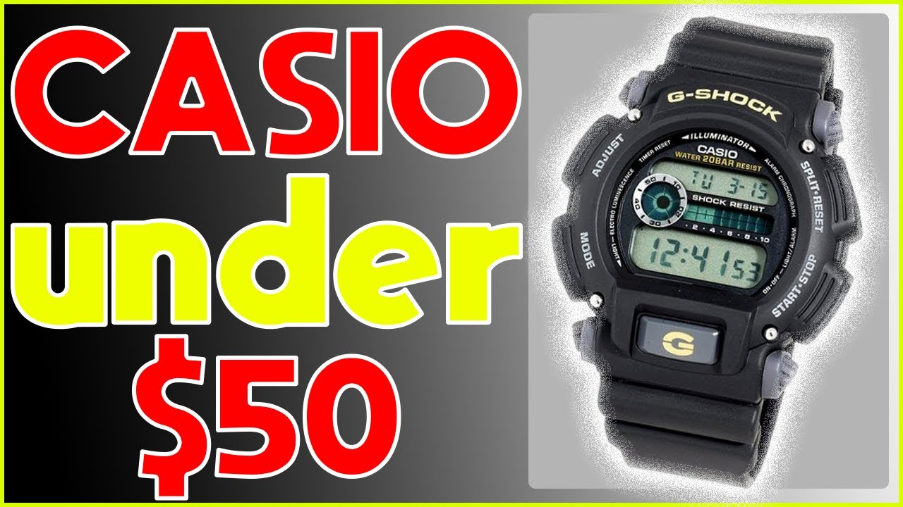Top 5 cheapest CASIO watches under $50 - YouTube