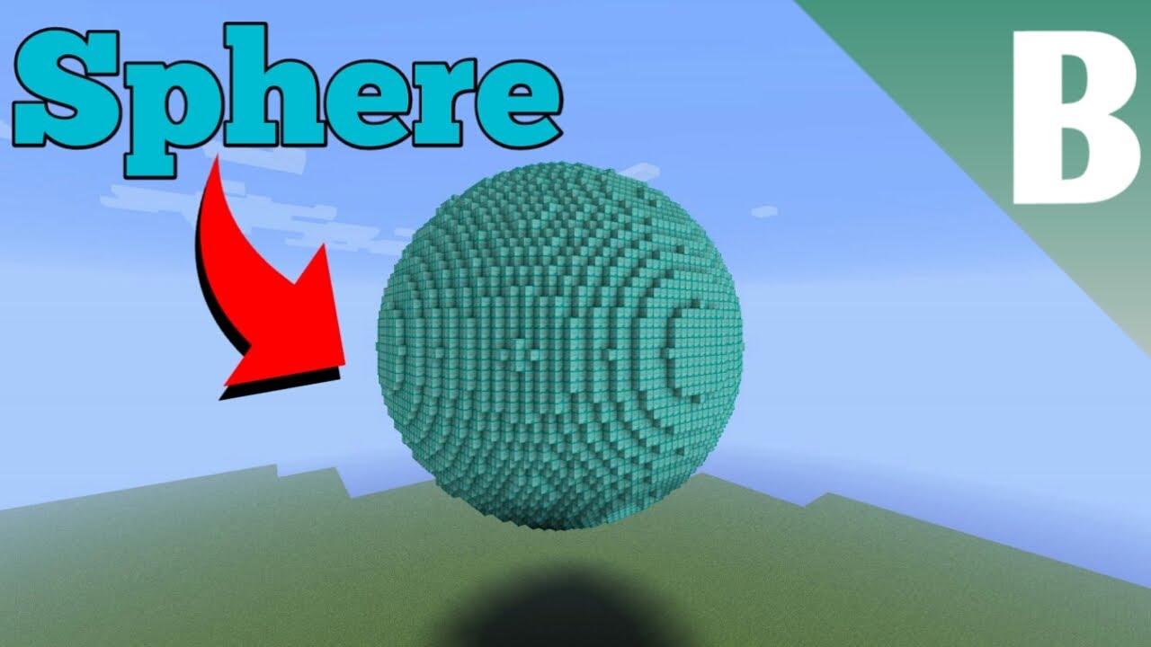 HOW TO MAKE A SPHERE In Minecraft POCKET EDITION YouTube HOW TO MAKE A SPHERE In Minecraft POCKET EDITION YouTube