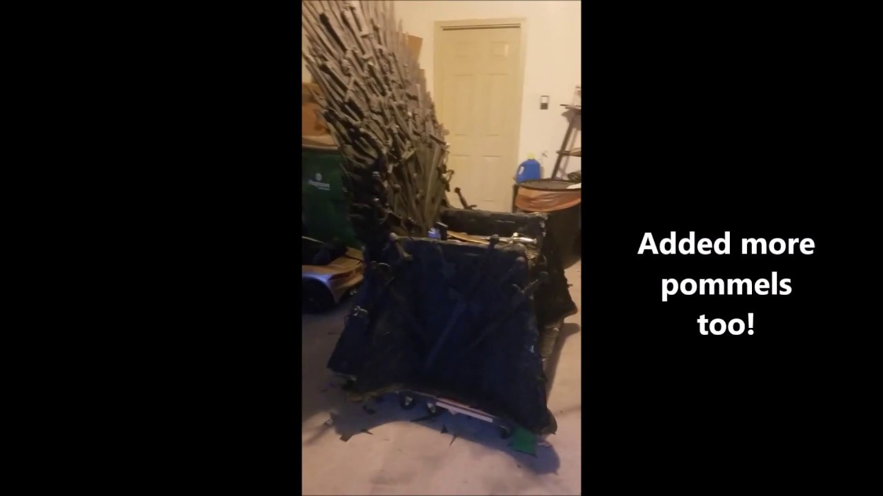 DIY GAME OF THRONES IRON THRONE PROJECT - YouTube
