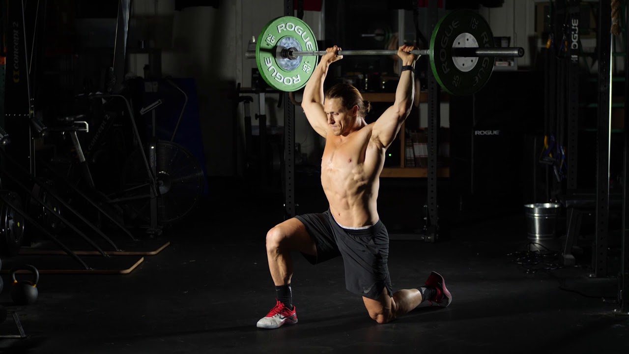 Half Kneeling Behind Neck Press Youtube