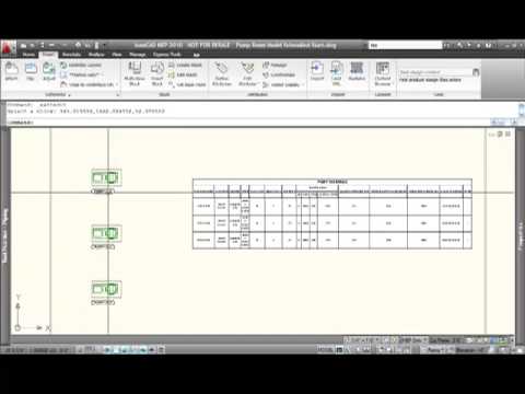 AutoCAD MEP 2010 - Schedules - Concept - Part 1 of 4 - YouTube
