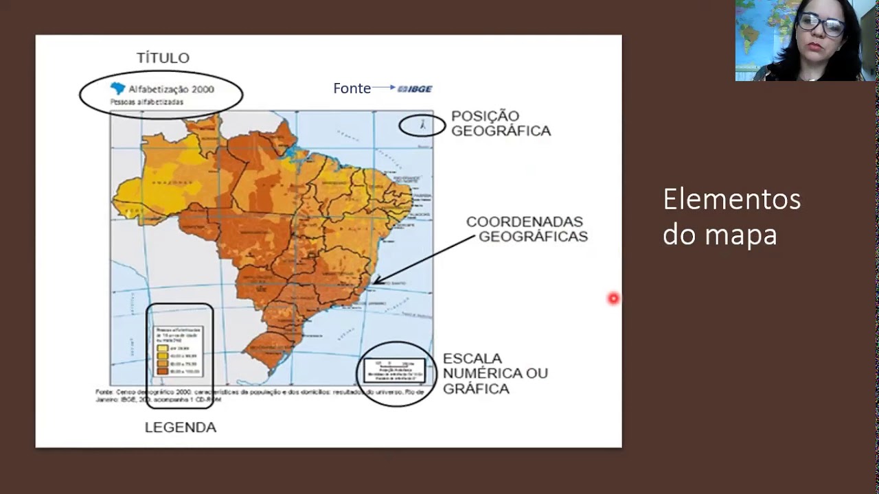 Cartografia - Elementos do mapa - YouTube